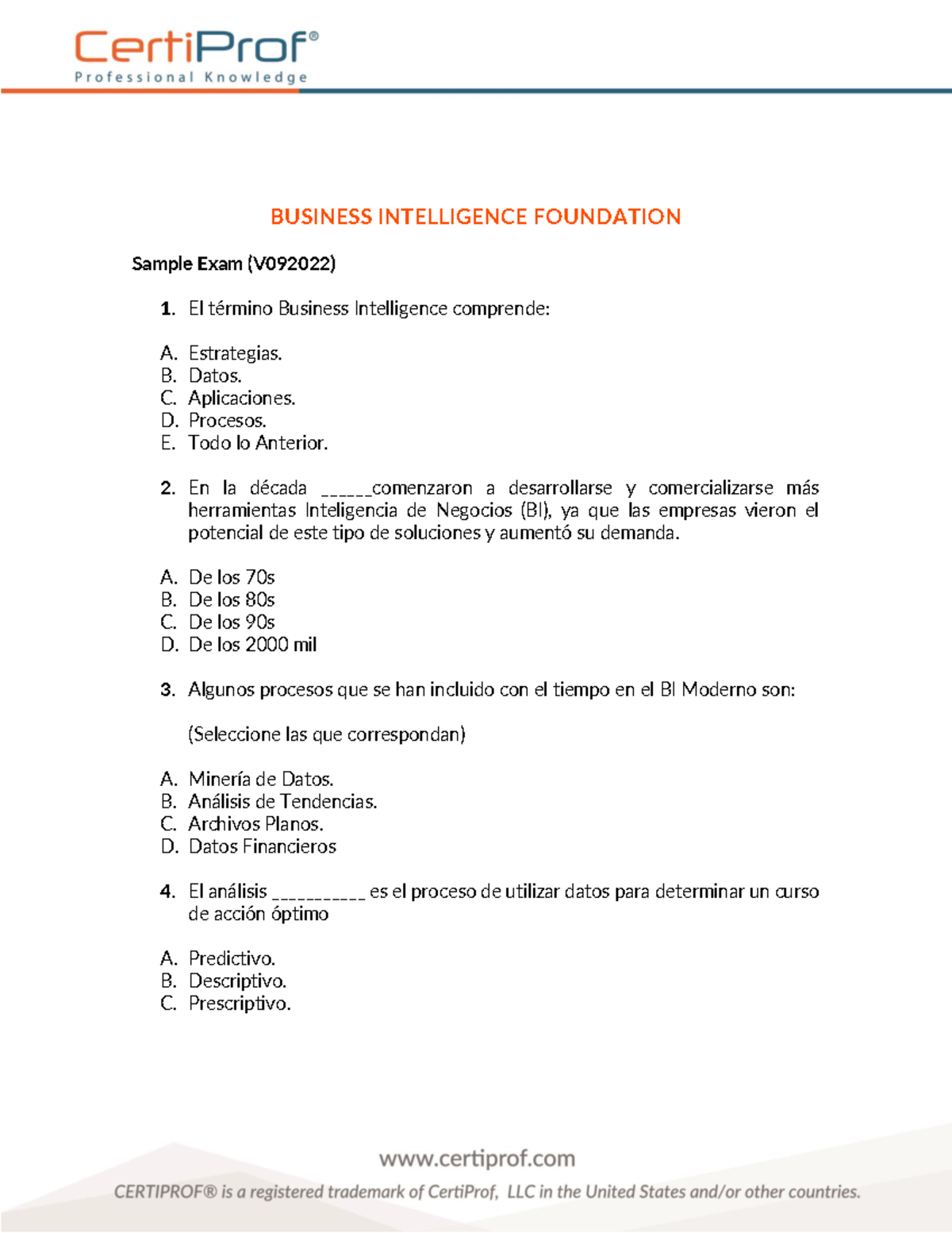 Business+Intelligence+Foundation+(V092022)+SP-2 - BUSINESS INTELLIGENCE ...