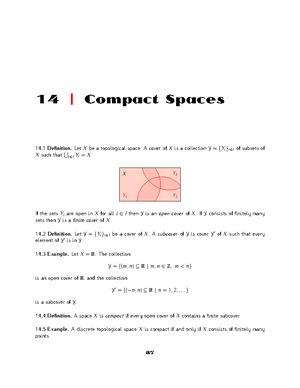Lecture notes, lecture 1 - 1 Some Set Theory A topological space is a ...