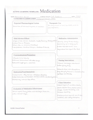 Gabapentin - med cards - ACTIVE LEARNING TEMPLATES Medication STUDENT ...