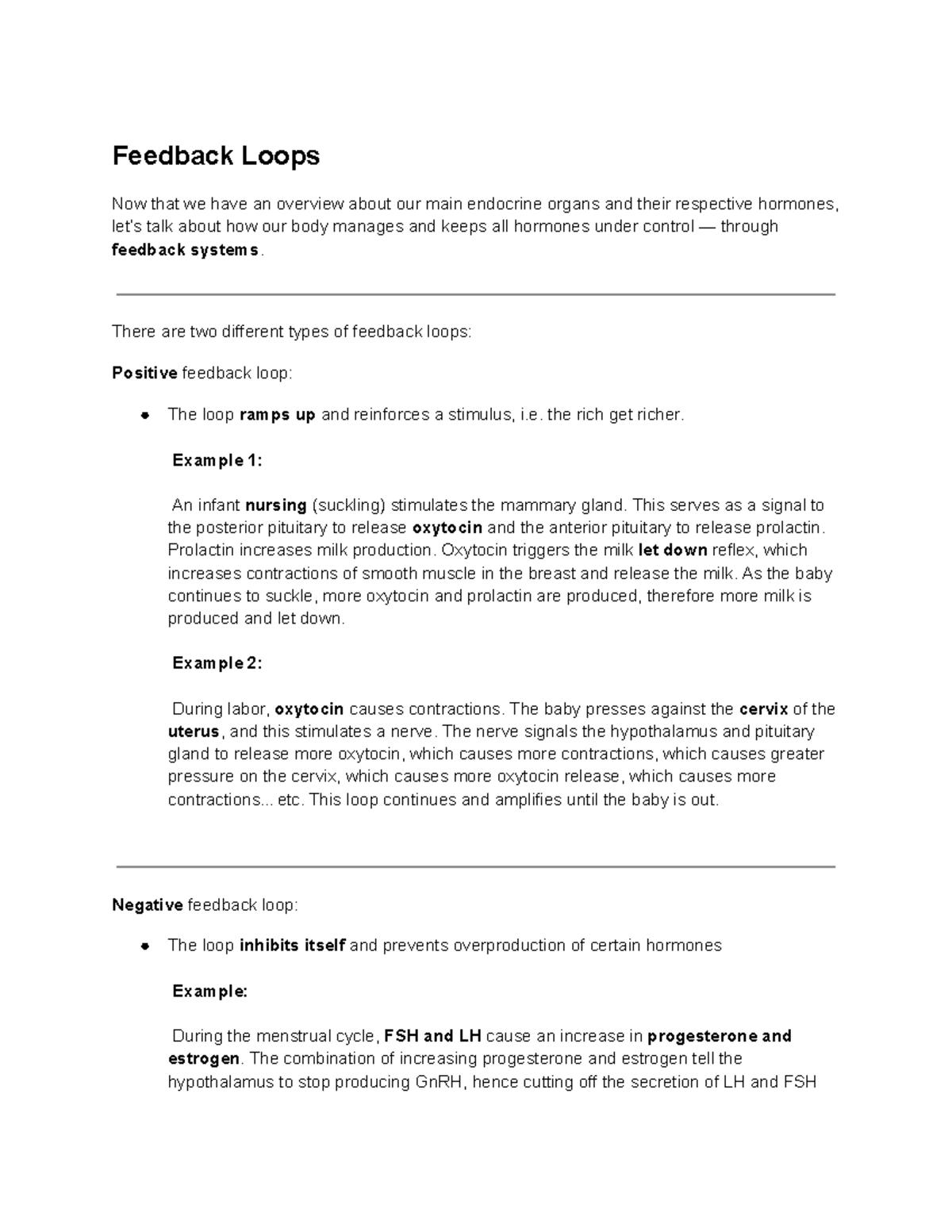 Feedback Loops - Lecture notes 14 - Feedback Loops Now that we have an ...