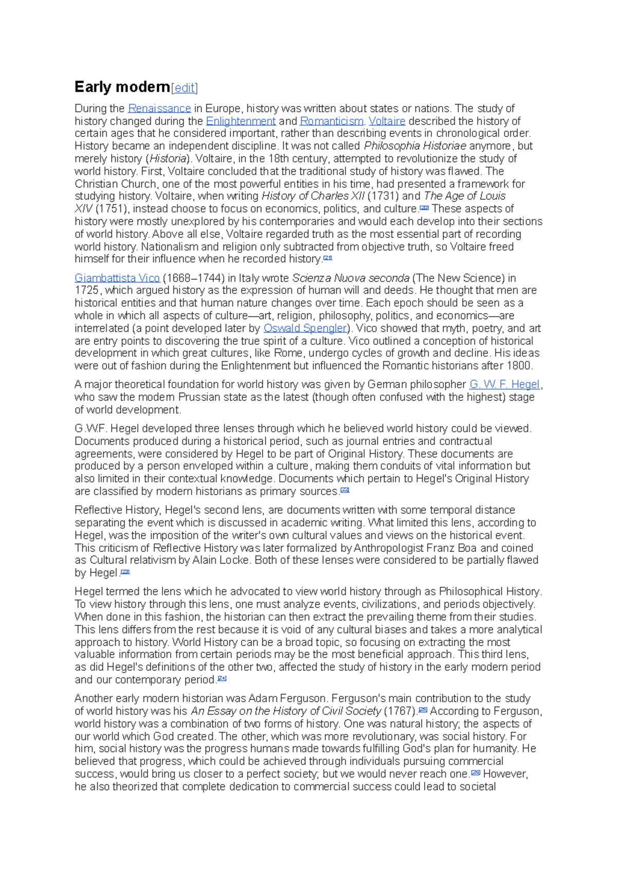 Early modern - notes - Early modern[edit] During the Renaissance in ...