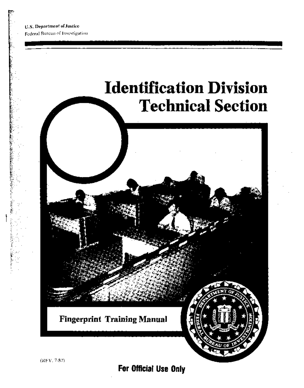FBI-Fingerprint Manual - u. Department ofJustke Federal Bureau of ...