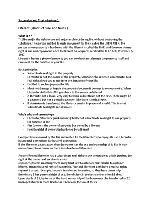 Tutorial Booklet - The Edinburgh Law School SUCCESSION AND TRUST LAW ...