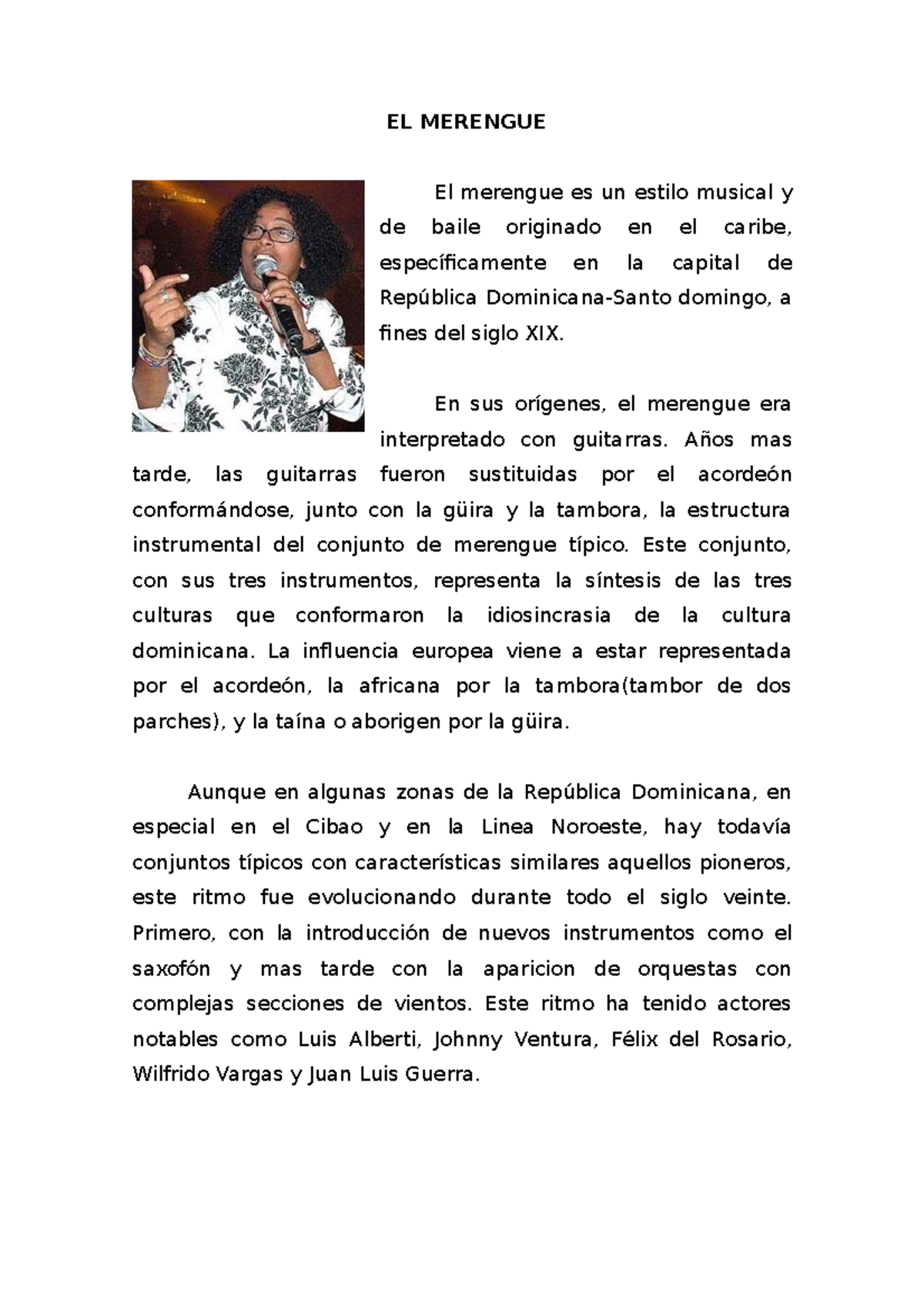 El Merengue 2 - Todo sobre ese ritmo dominicano - EL MERENGUE El ...