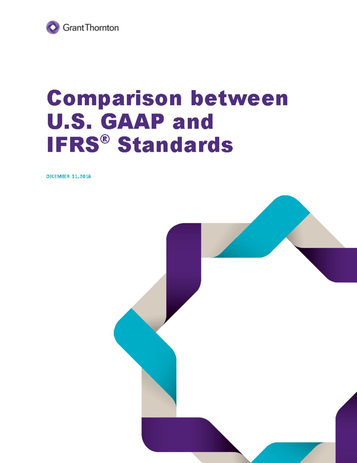 Comparison between US GAAP and IFRS Standards December 31 2018 ...