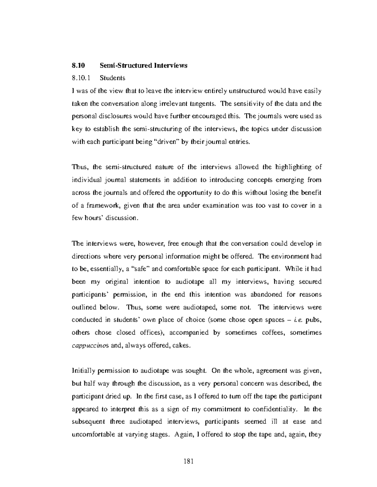 THE Social Macro 22 - 181 8 Semi-Structured Interviews 8.10 Students I ...