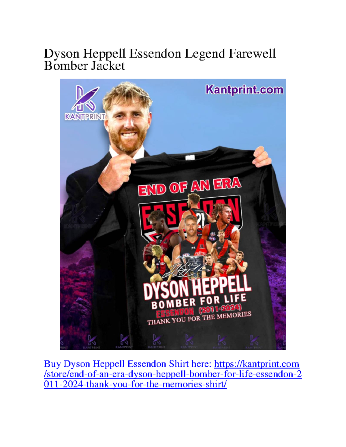 Dyson Heppell Essendon Legend Farewell Bomber Jacket - MKTG505 - Dyson ...