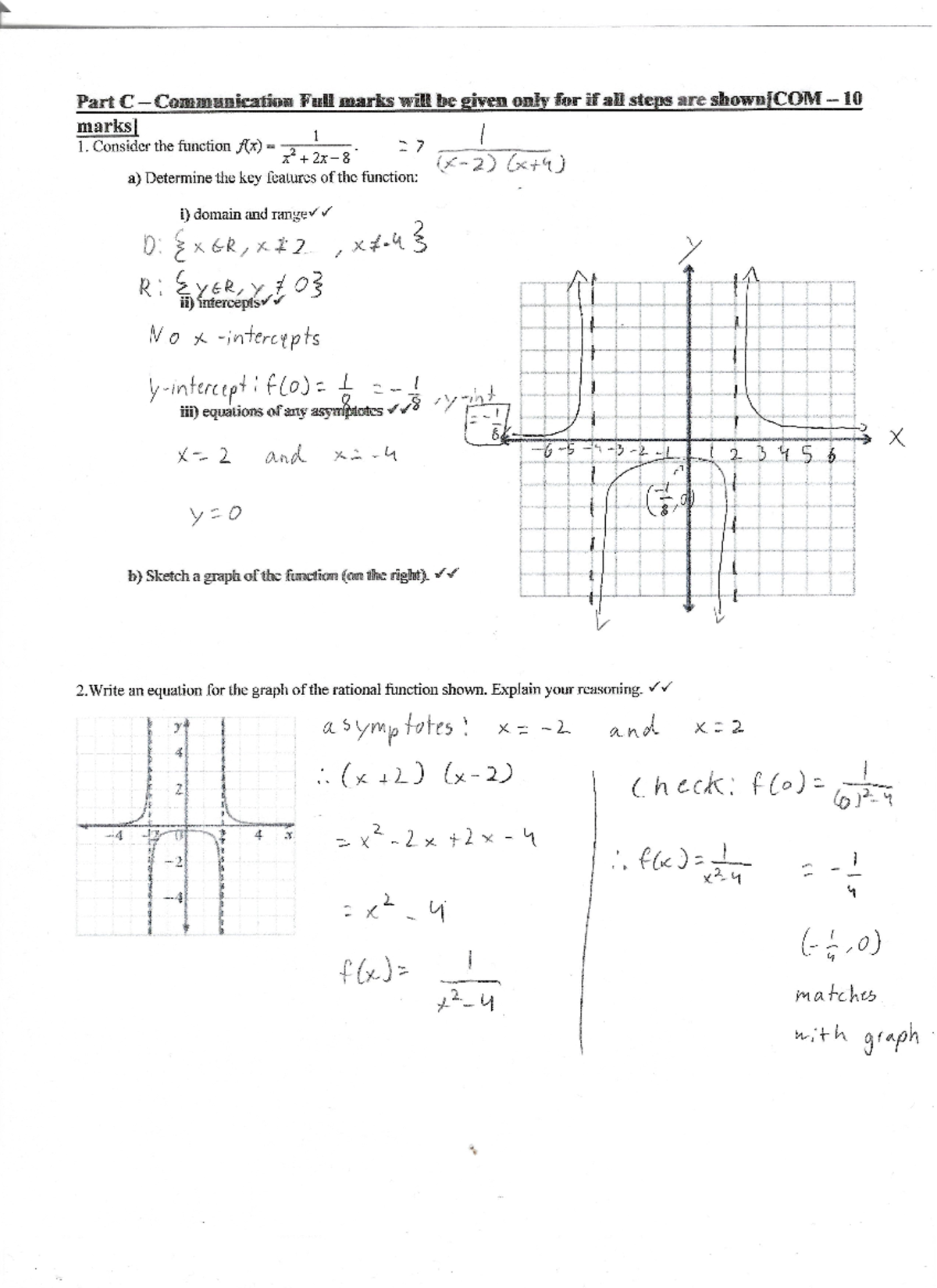 Pg3 - unit 1 test - Part C Communication Full marks will be given only ...