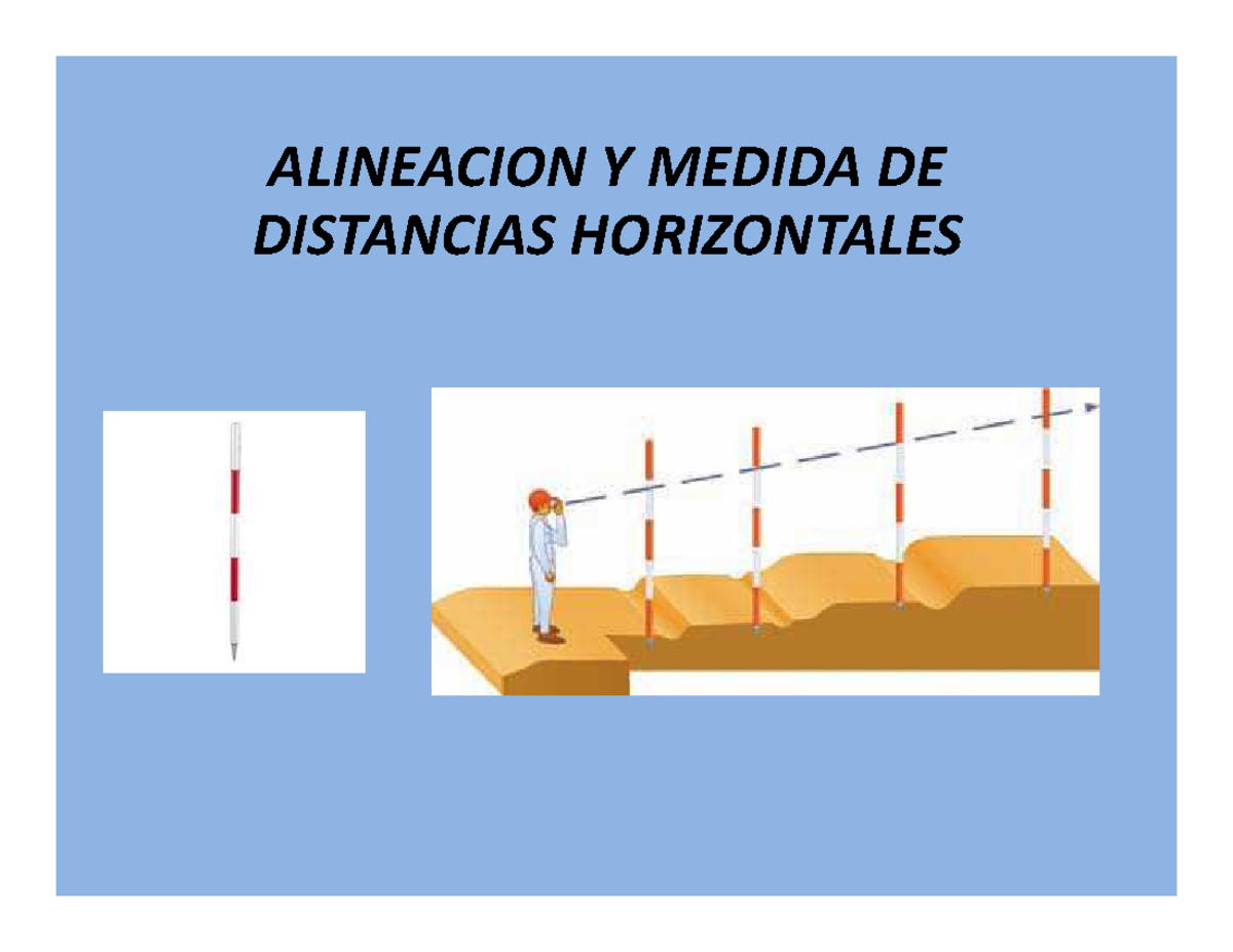 06 alineacion - apuntes - ALINEACION Y MEDIDA DE DISTANCIAS ...