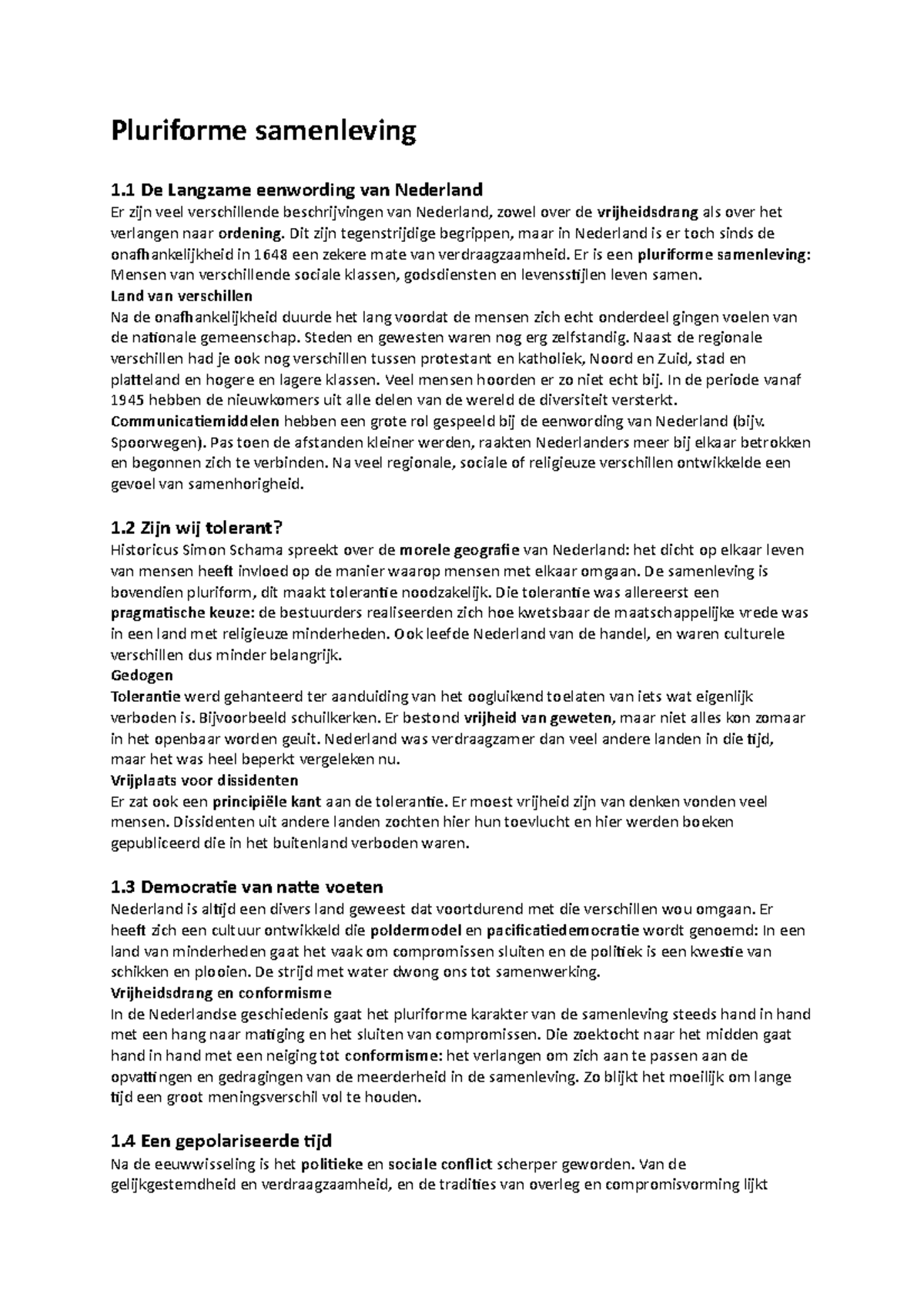 Pluriforme samenleving - Dit zijn tegenstrijdige begrippen, maar in ...