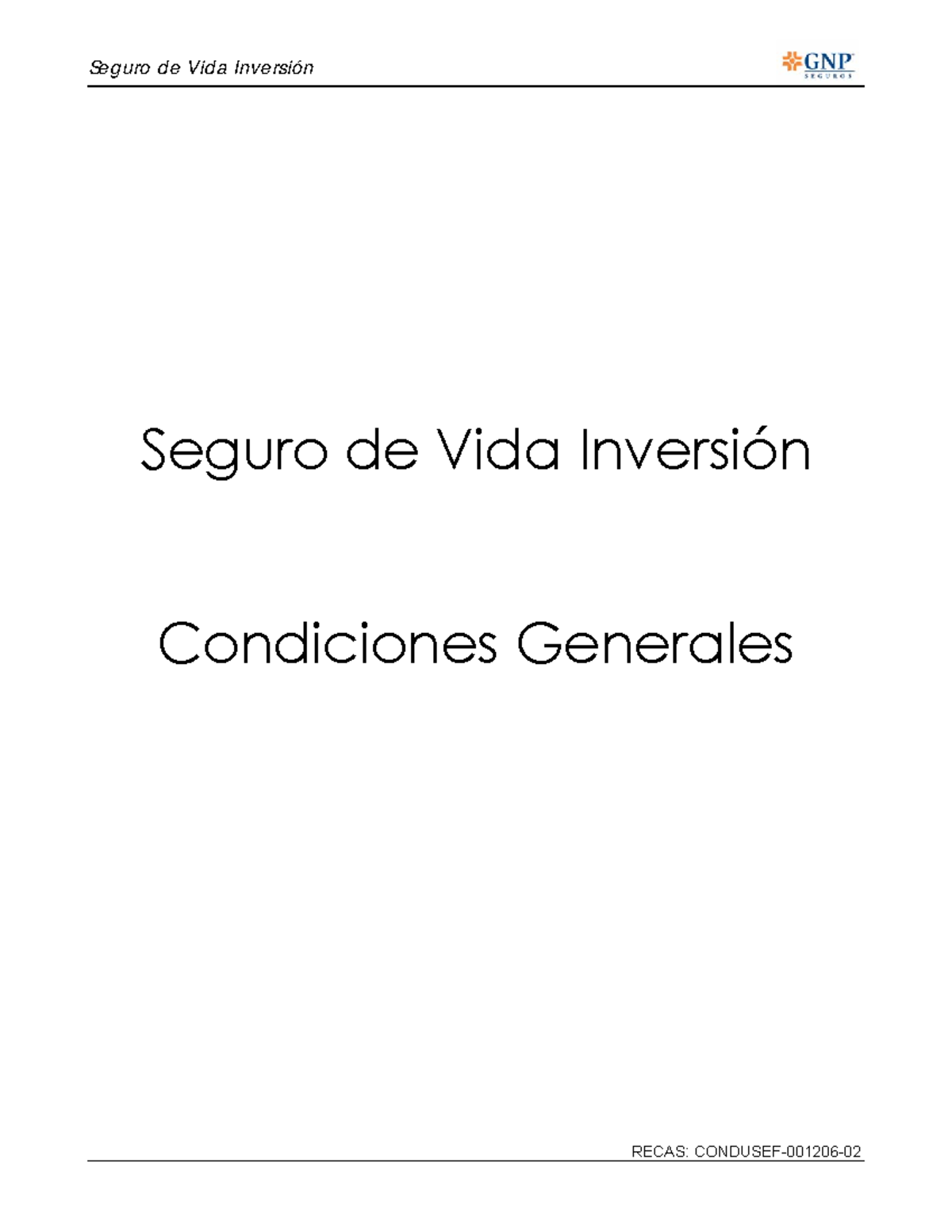 Vida Inversion - politicas - Seguro de Vida Inversión Condiciones ...