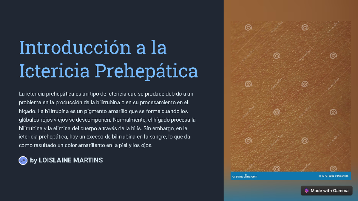 Introduccion a la Ictericia Prehepatica - Introducción a la Ictericia ...