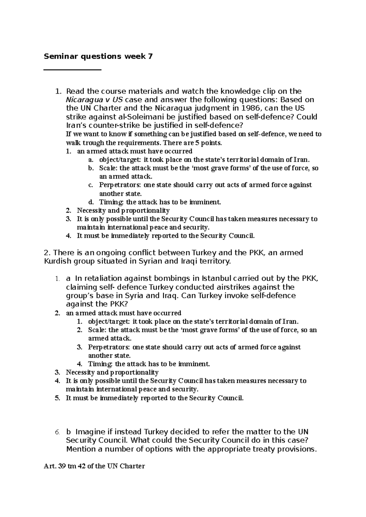 Seminar questions week 7 pil - Seminar questions week 7 Read the course ...