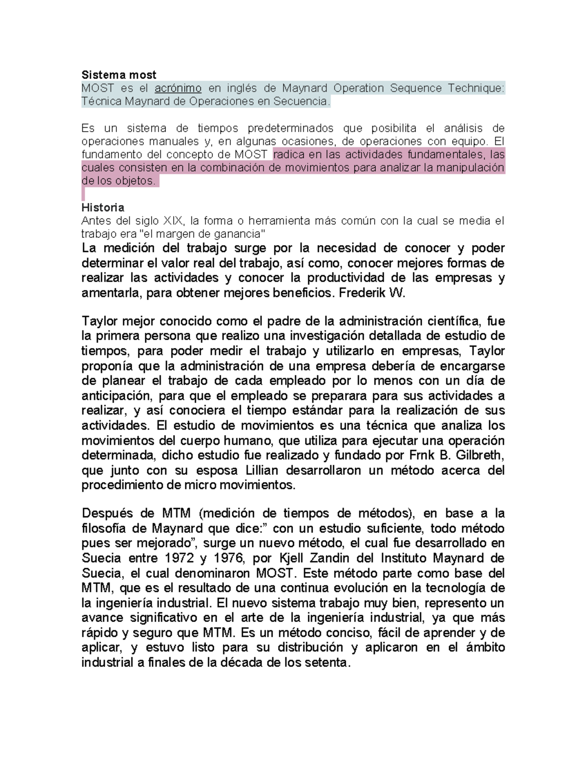 Expo metodo most - PREPARACION PARA EXPOSICION - Sistema most MOST es ...