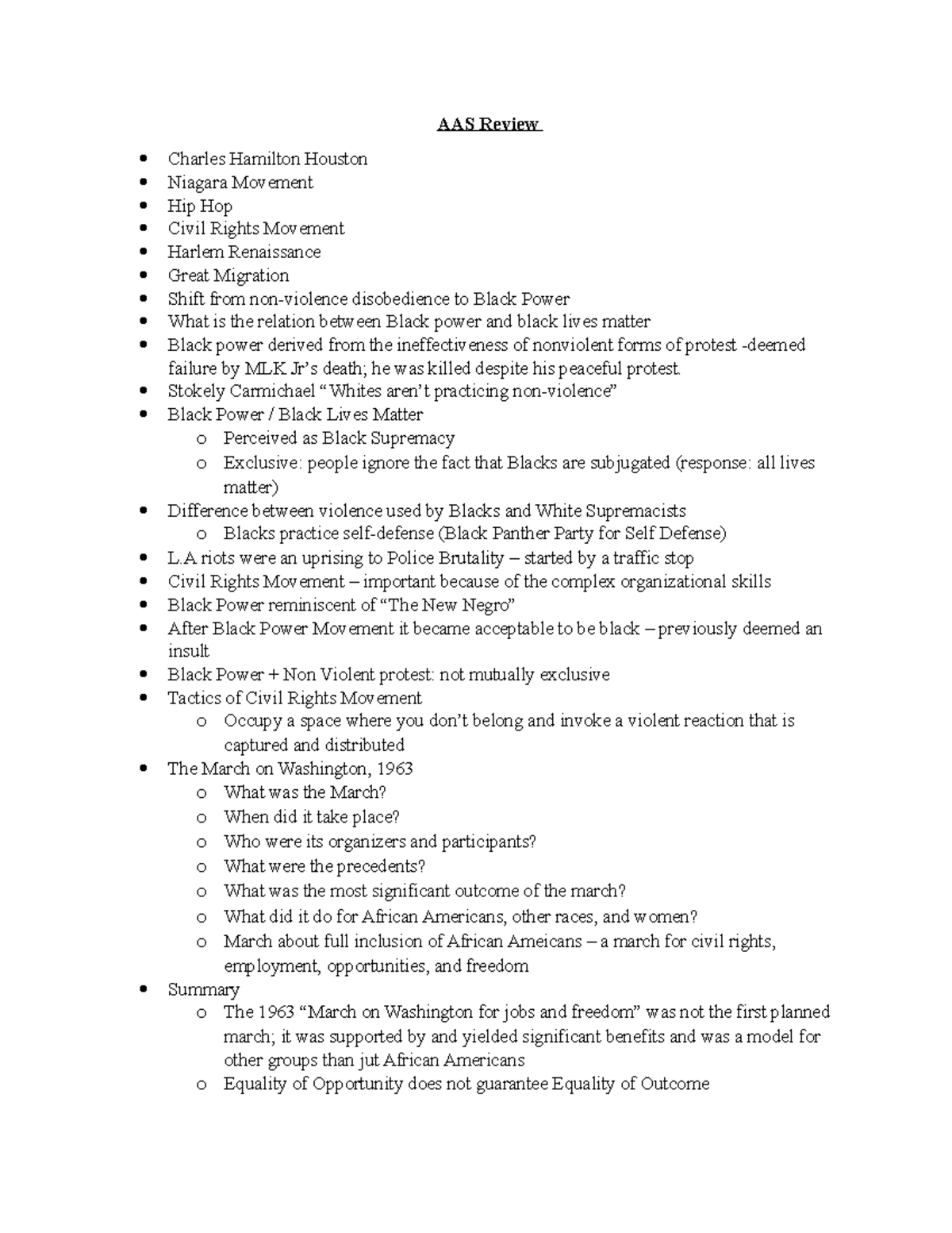 AAS Review - Lecture notes Final Lecture - AAS Review - Studocu