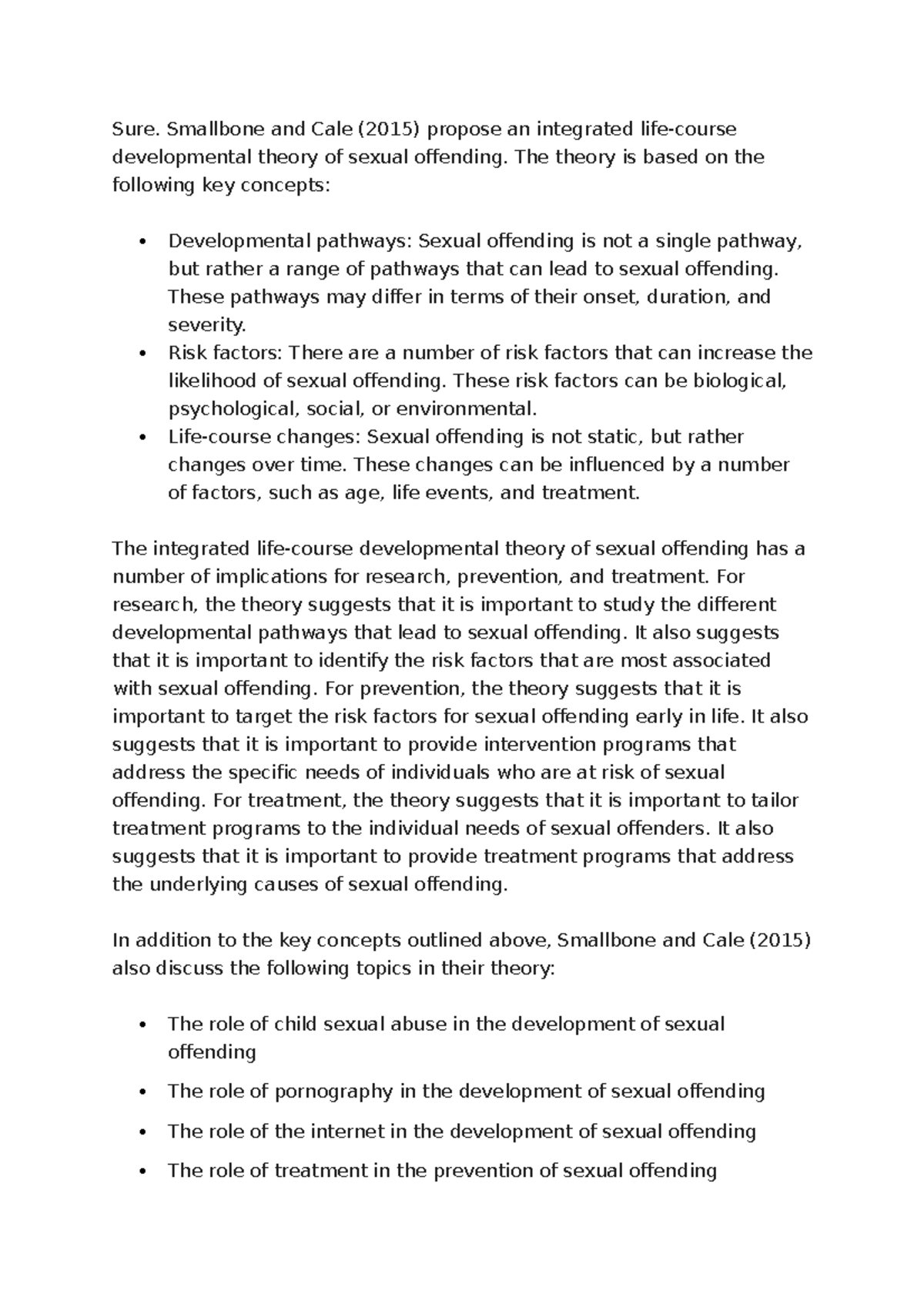 Week 3 readings - Sure. Smallbone and Cale (2015) propose an integrated ...