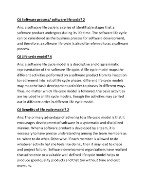 Homework 2-Answers and Questions-Introduction to Software Engineering - INTRODUCTION TO SOFTWARE ...