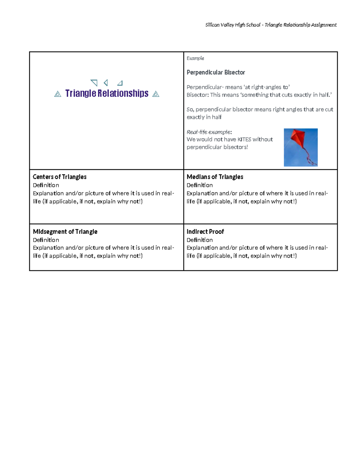 Worksheet Triangle-Relationships-Poster - Silicon Valley High School ...