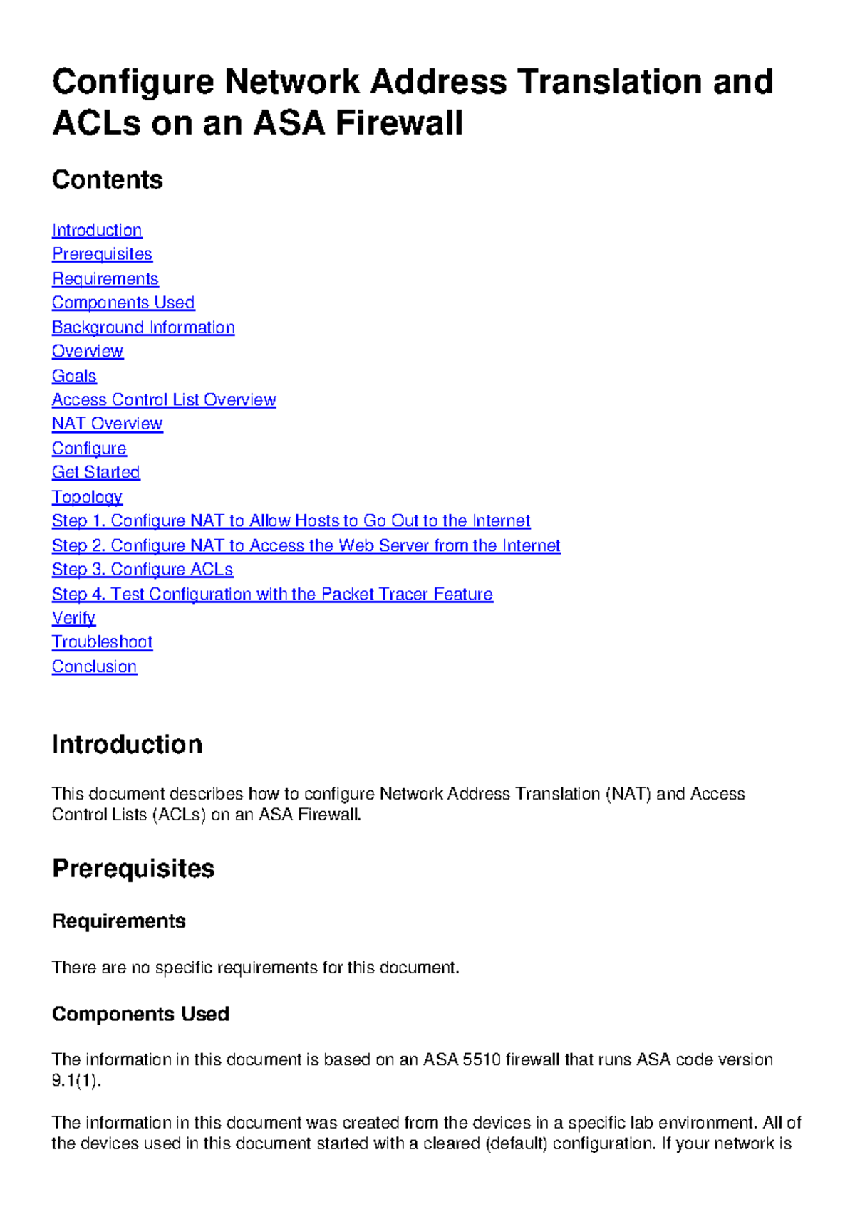 115904 asa config dmz 00 - Configure Network Address Translation and ...
