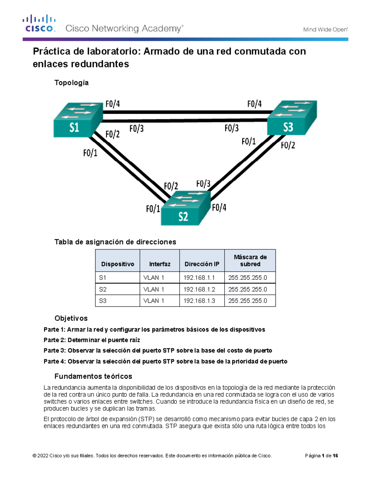 5.1.2 Lab - Building a Switched Network with Redundant Links st v004 - Práctica de laboratorio ...