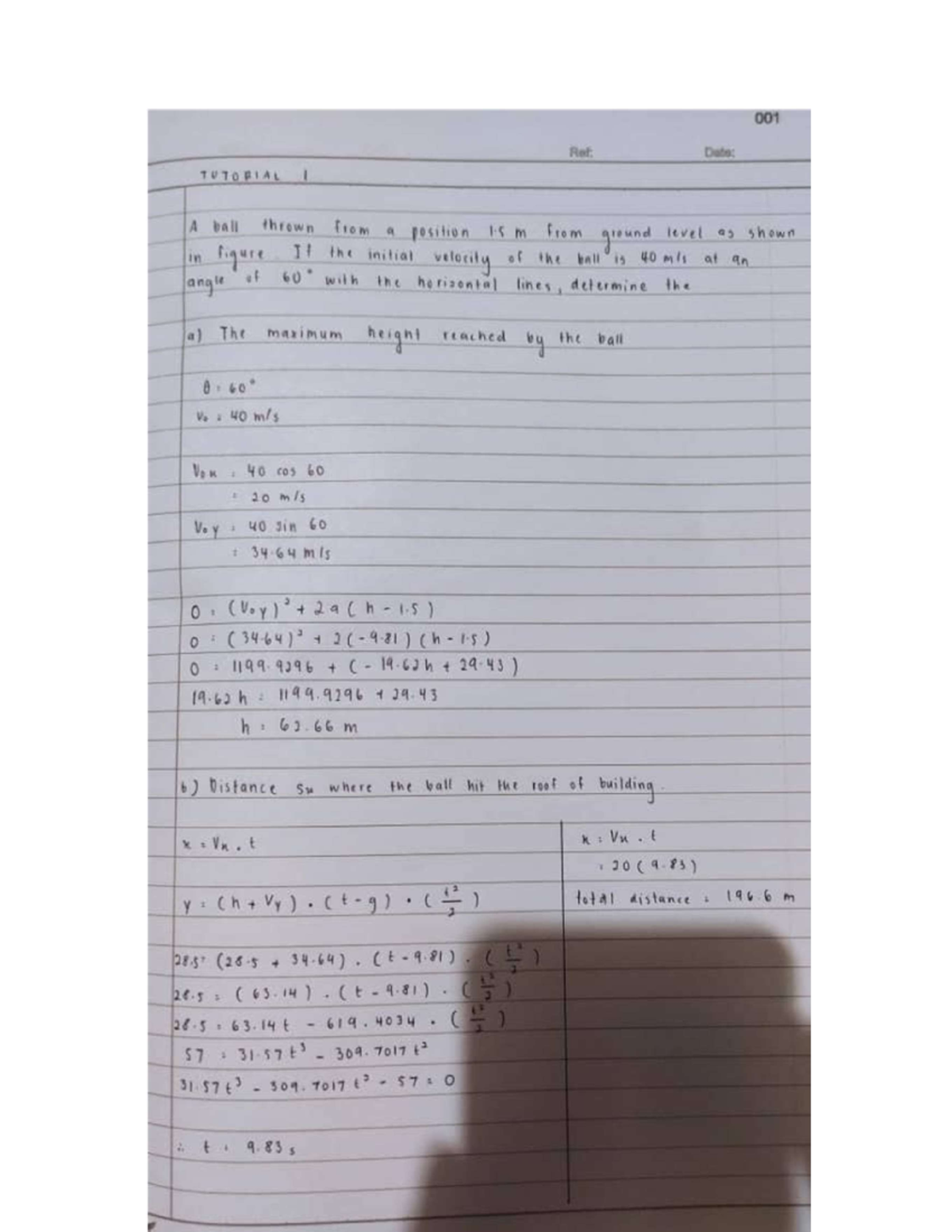 Tutorial 1 Dynamics KInematics Of Particles - Studocu