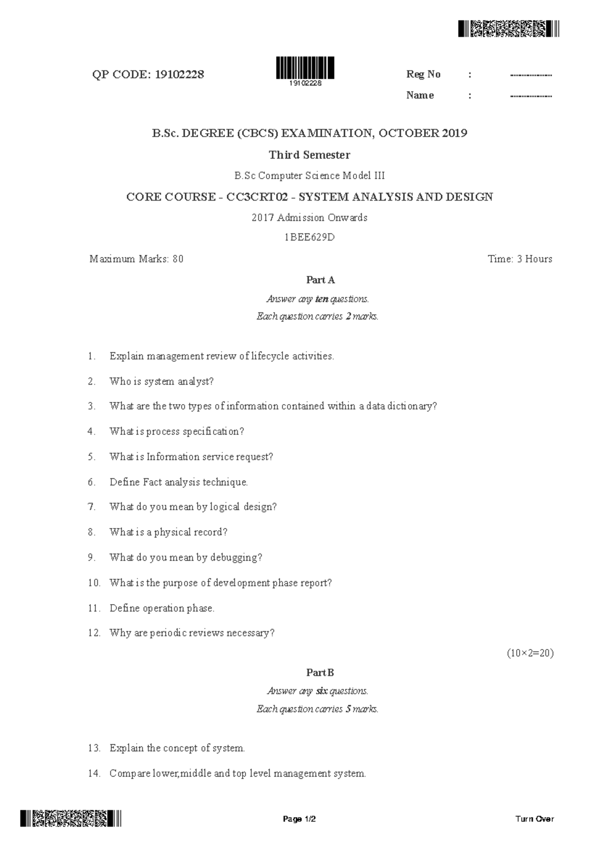 Elements Of System Analysis Marvin Gore book pdf - QP CODE: 19102228 ...