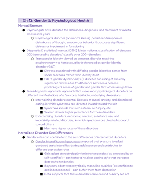 Psychology of Gender Chapter 2 - ...... 2: Studying Sex & Gender ...