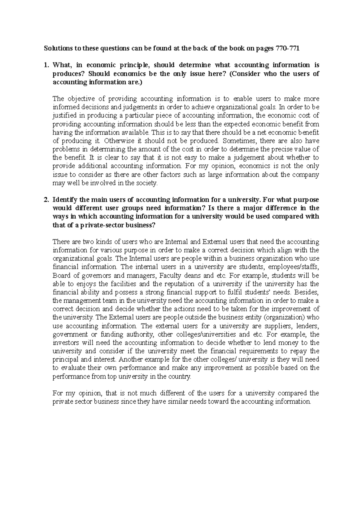 Account Tutorial exercise questions - Accounting - MMU - Studocu