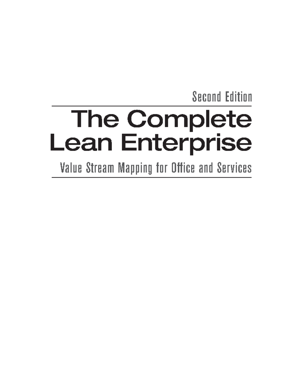 lean preview vsm - The Complete Lean Enterprise Second Edition Value ...