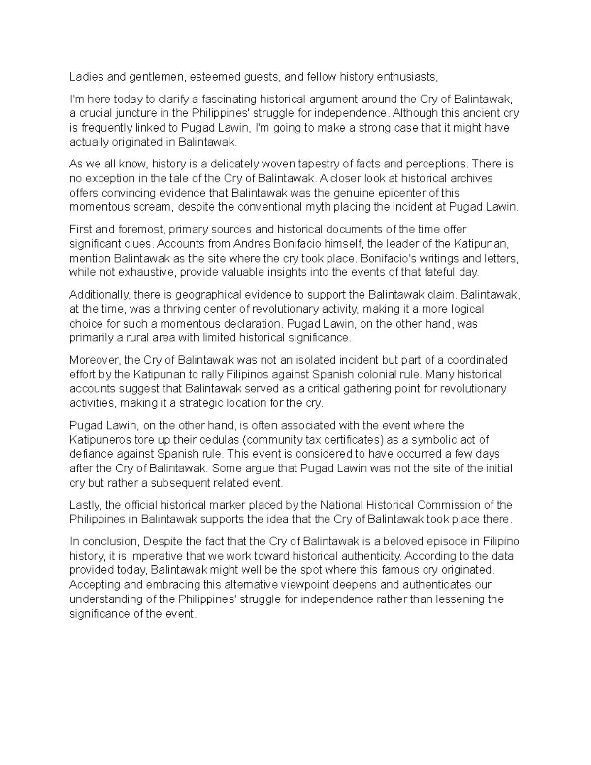 Ladies and gentlemen - for lecture - Ladies and gentlemen, esteemed ...