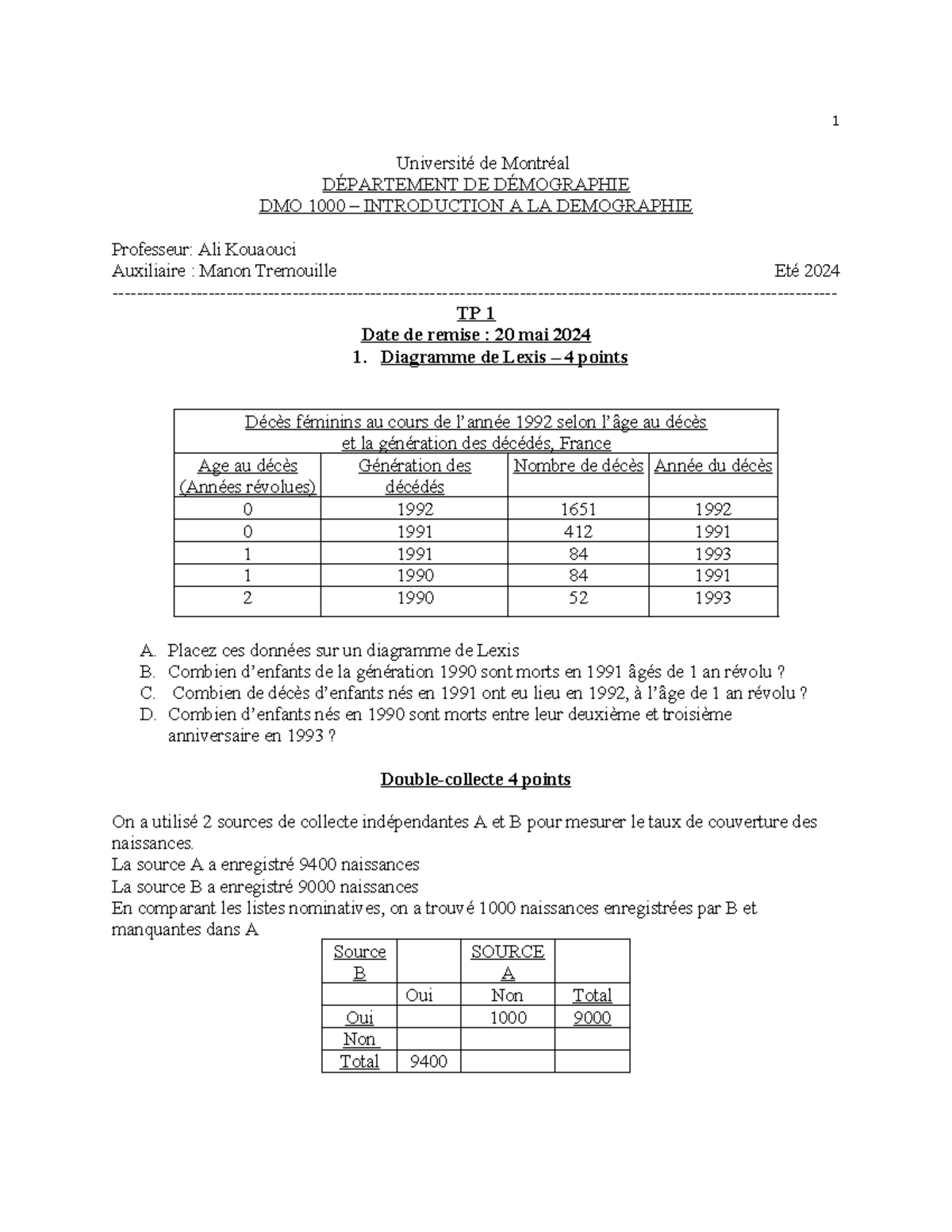 Tp1 - Université de Montréal DÉPARTEMENT DE DÉMOGRAPHIE DMO 1000 ...