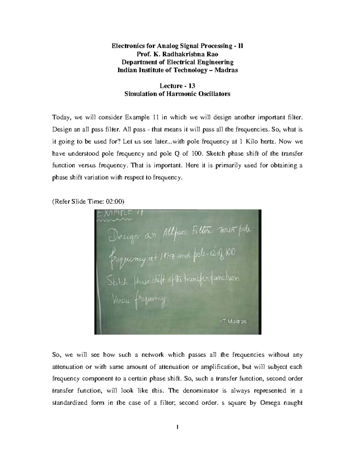 Lec13 - ELECTRONICA PARA EL PROSESAMIENTO DE SEÑALES - Electronics for ...