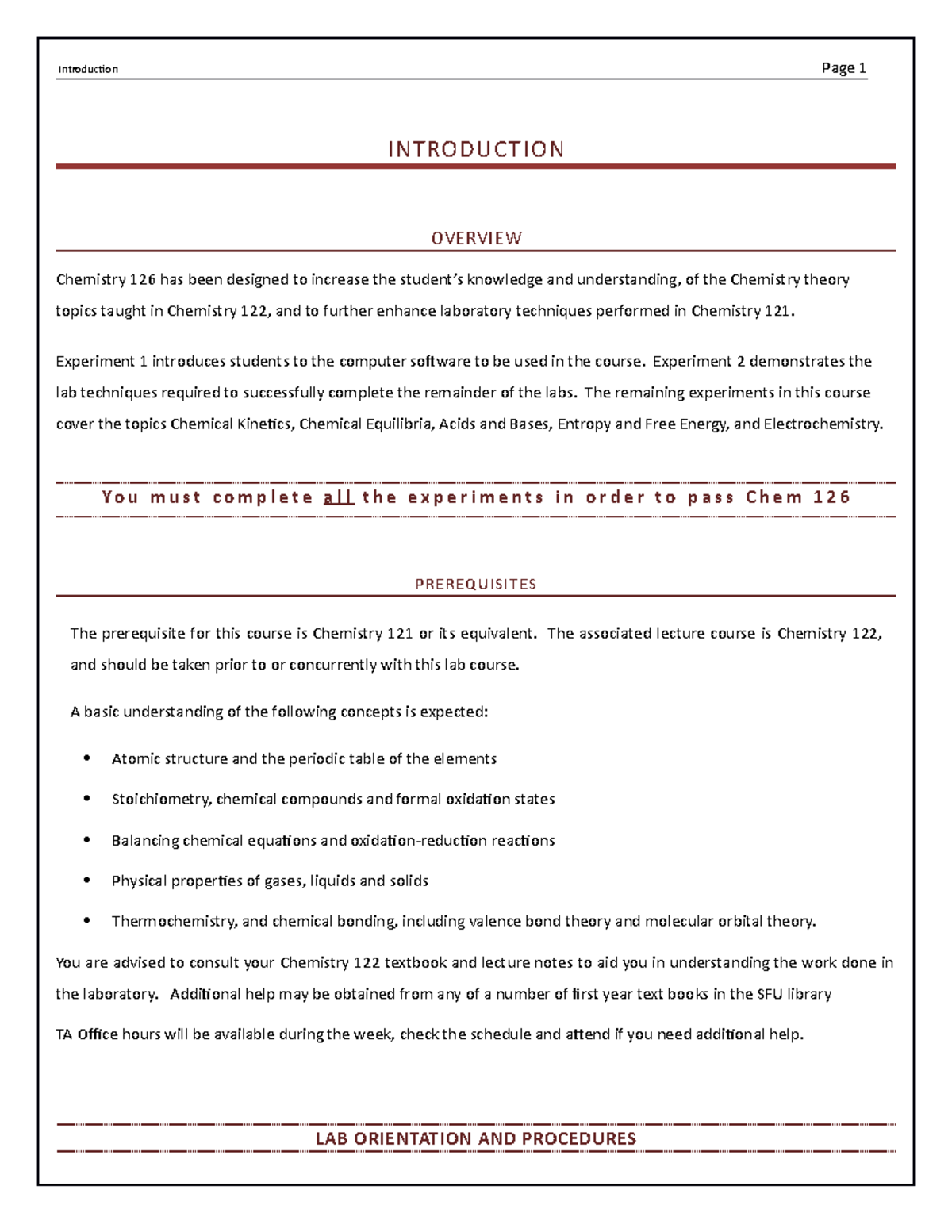 Lab Manual Introduction and Expt. 1 Part A - INTRODUCTION OVERVIEW ...