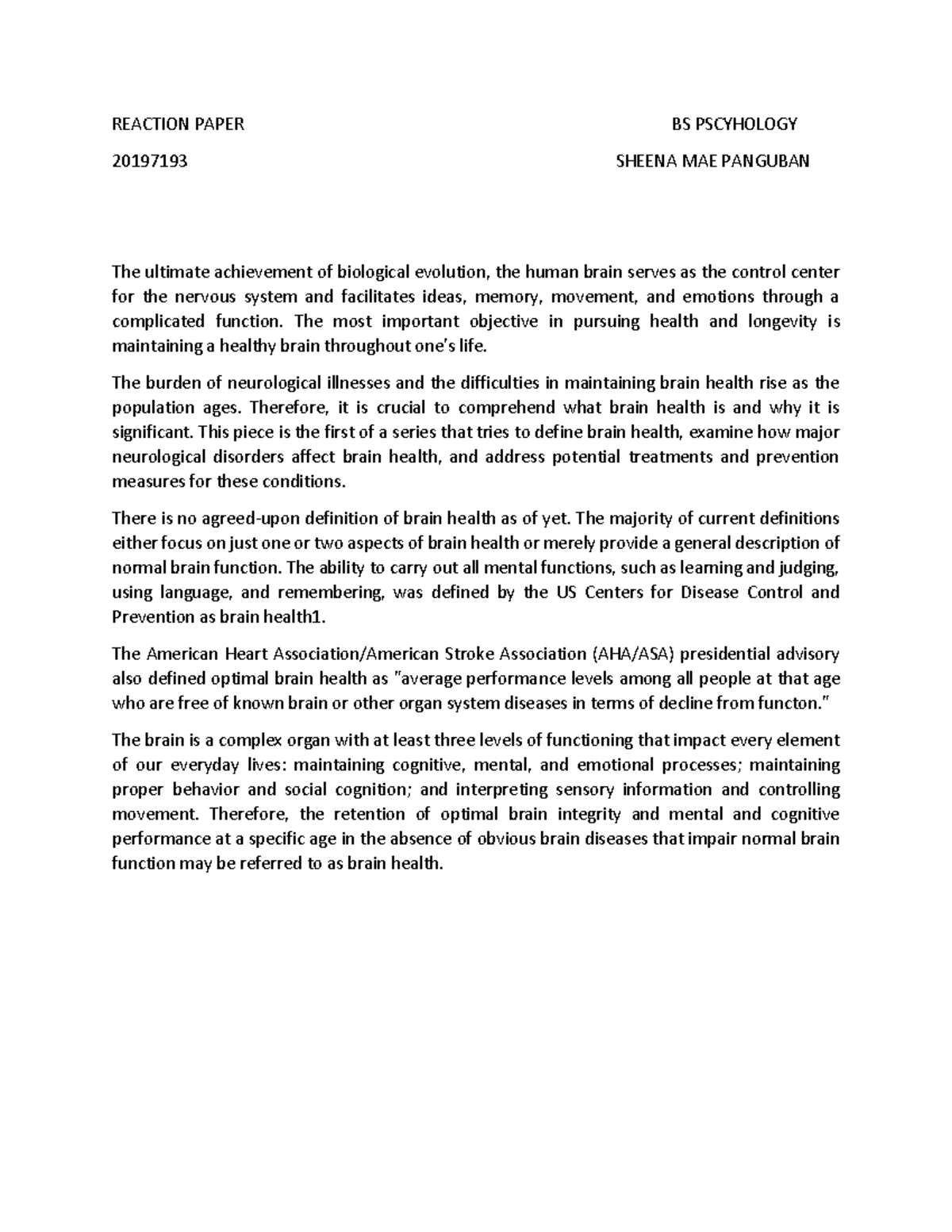 Reaction Paper - Introduction to Literature - REACTION PAPER BS ...