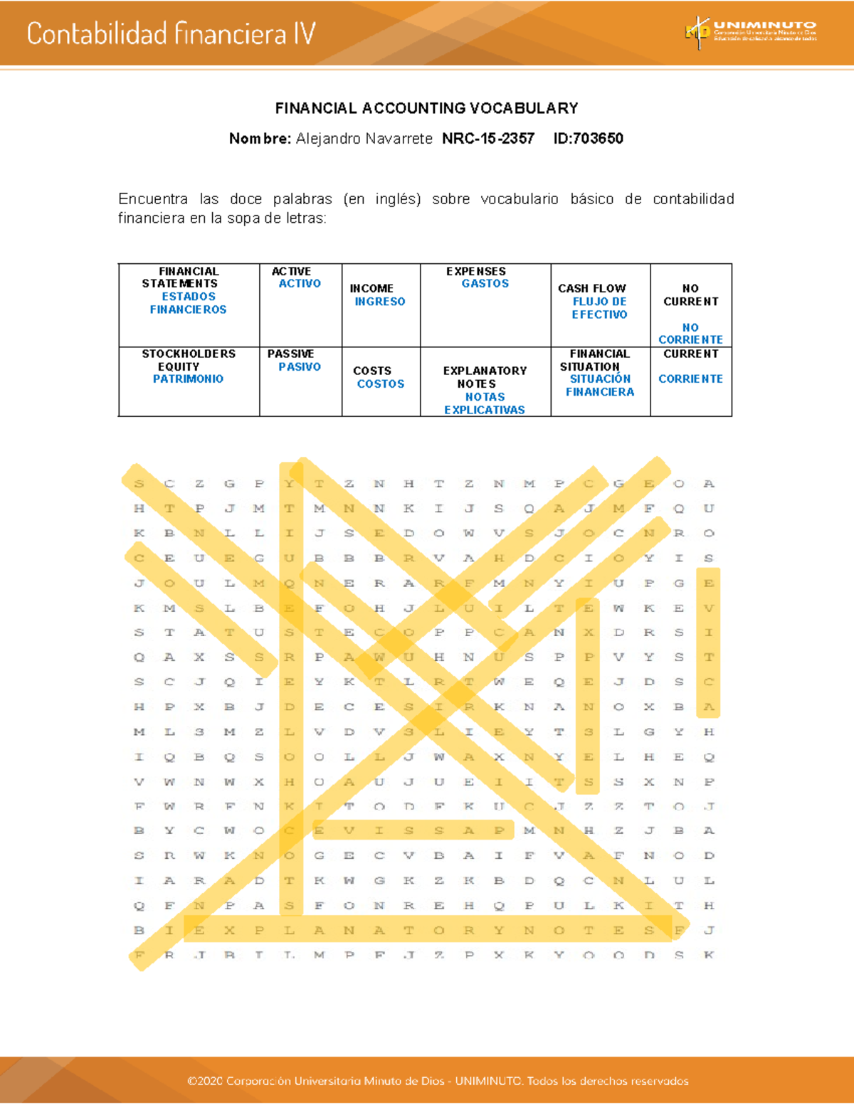1 Financial accounting vocabulary - FINANCIAL ACCOUNTING VOCABULARY ...