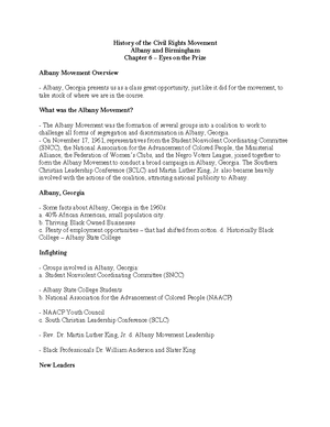 Week 5 - Down Freedoms Main Line - History of the Civil Rights Movement ...