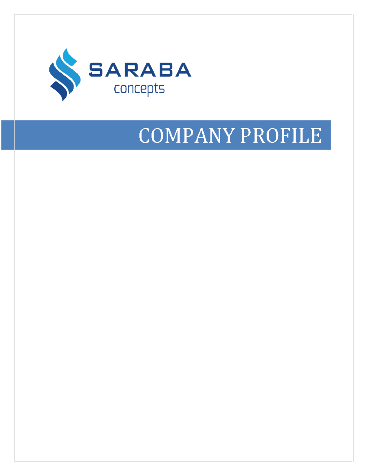 Saraba Concepts Company Profile - COMPANY PROFILE Introduction Saraba ...