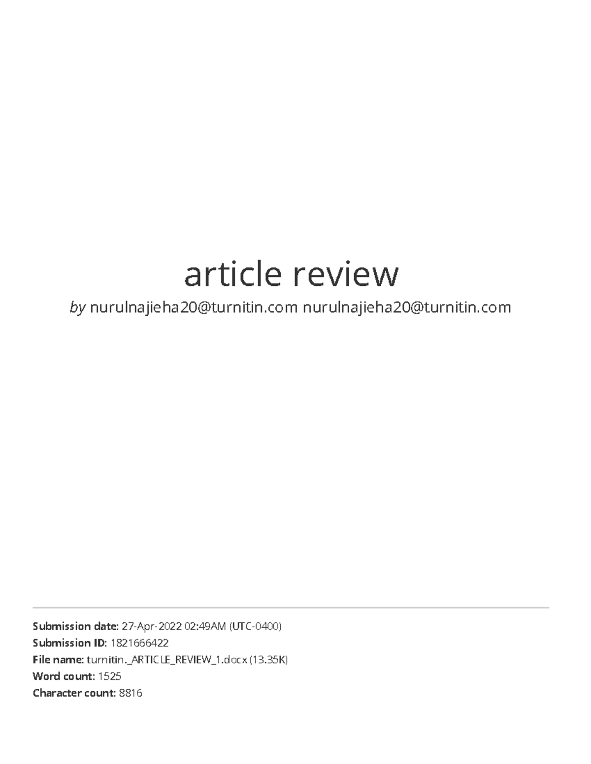 Turnit in tpt article review - article review by nurulnajieha20 ...