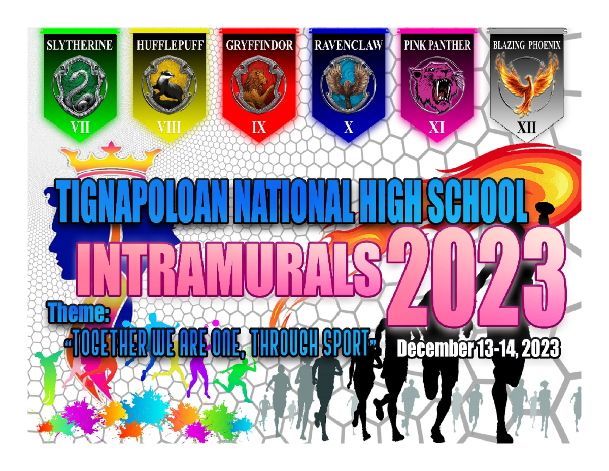 Possession given - TIGNAPOLOAN NATIONAL HIGH SCHOOL INTRAMURALS 2023 ...