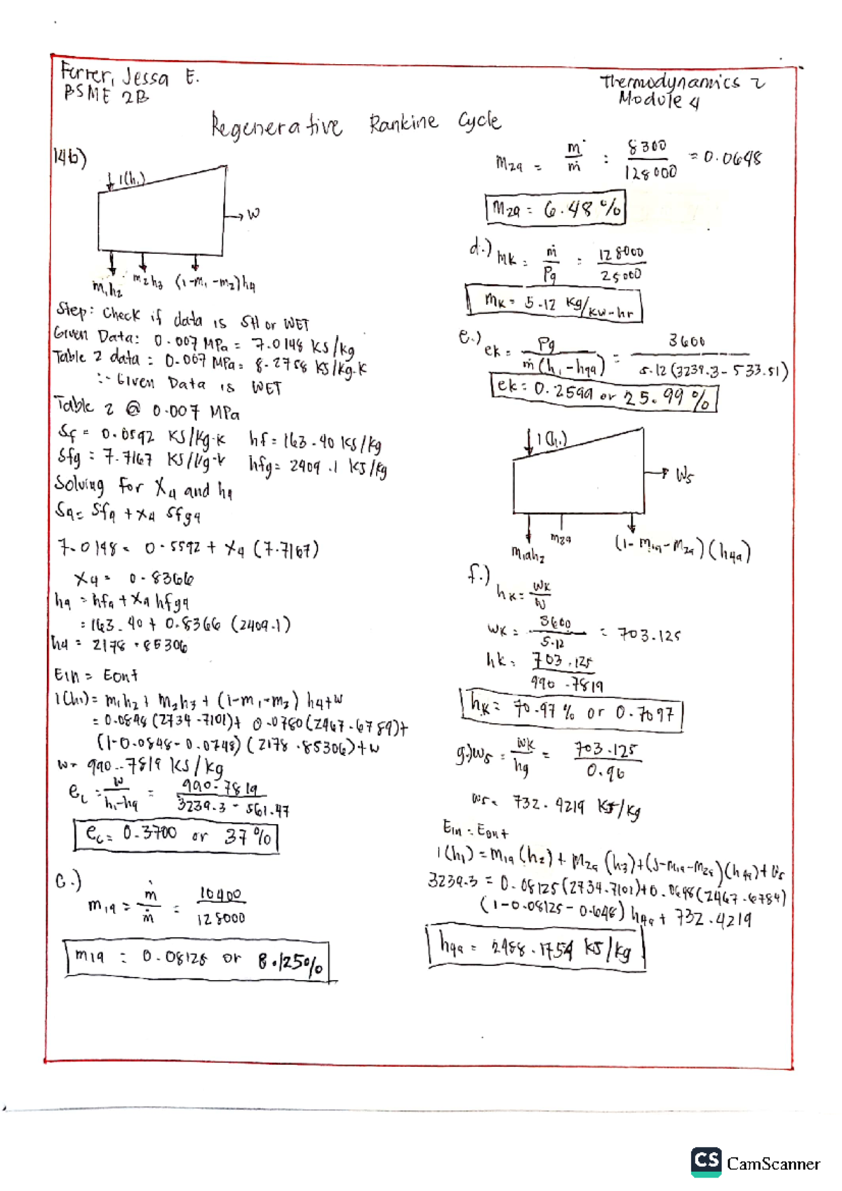 Thermodynamics 2 MID- Final TERM - Mechanical Engineering - NVSU - Studocu
