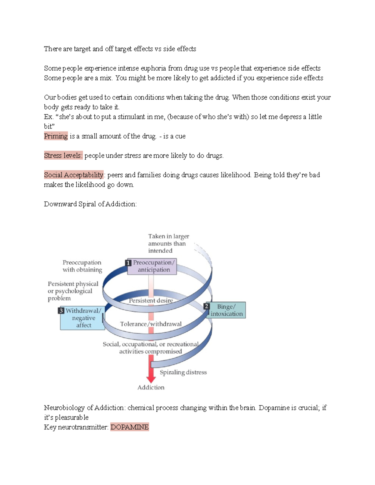 Theories and History Notes - There are target and off target effects vs ...