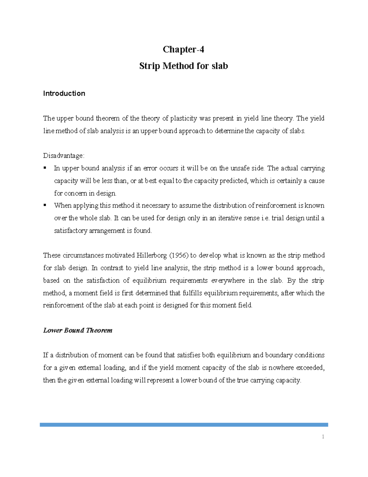 Strip Method - structural design - Chapter- Strip Method for slab ...