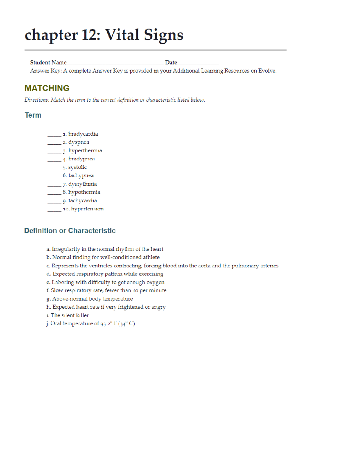Chp 12 SG - Summary Foundations and Adult Health Nursing - Nurs 112 ...