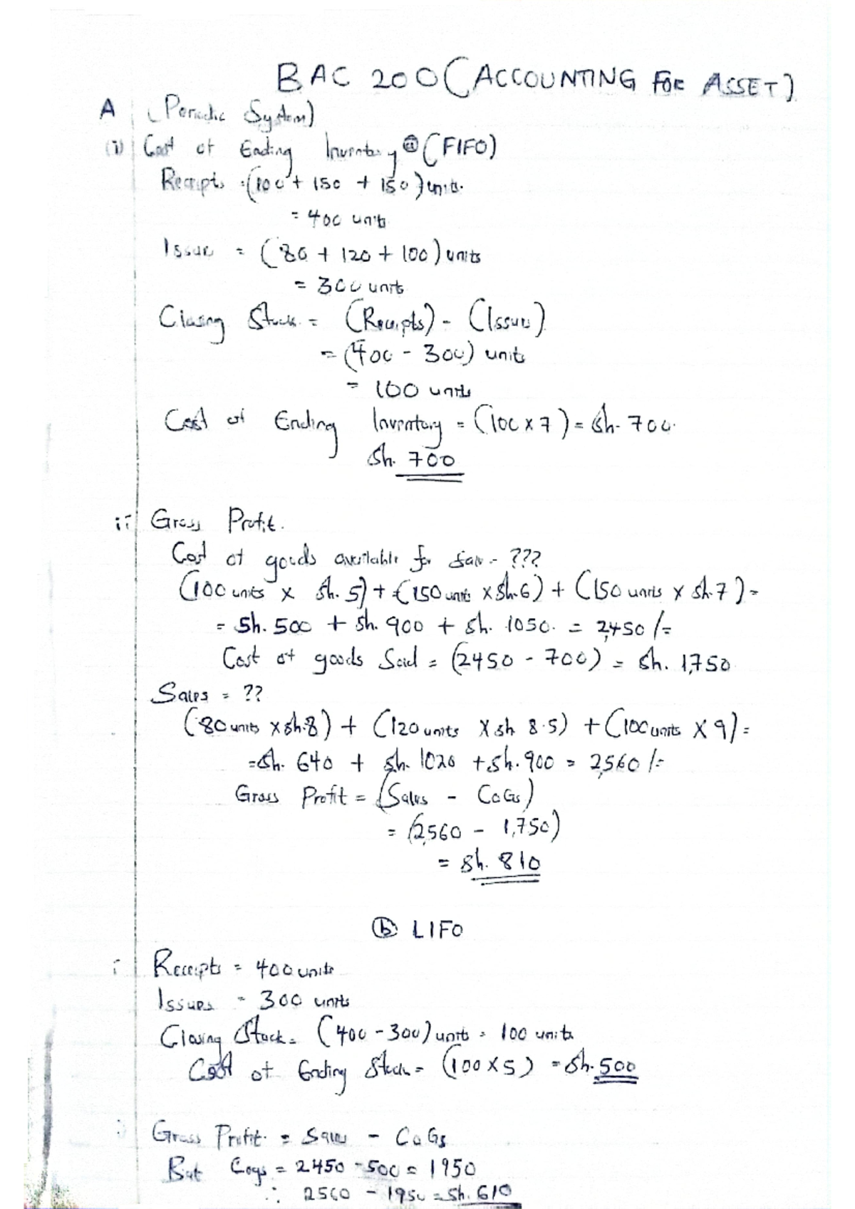 BAC 200 ( Accounting FOR Assets) assignment - BAC 20 (ACCOUNTING FOR ...