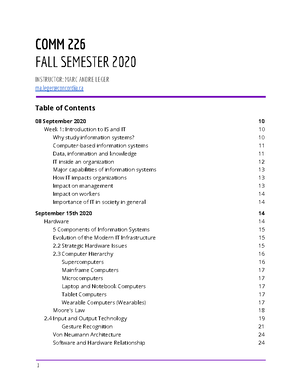 Comm 226 Notes - COMM 226 - Comm 22 6 -We will see more of the ...