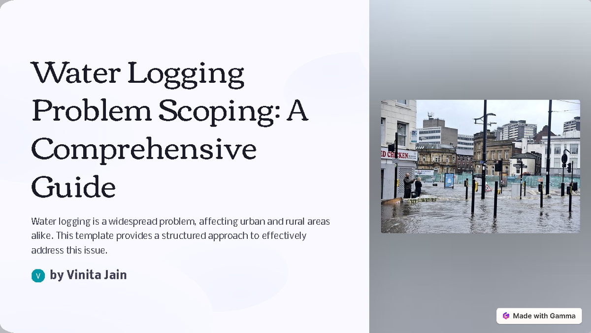 Water Logging Problem Scoping A Comprehensive Guide - Water Logging ...