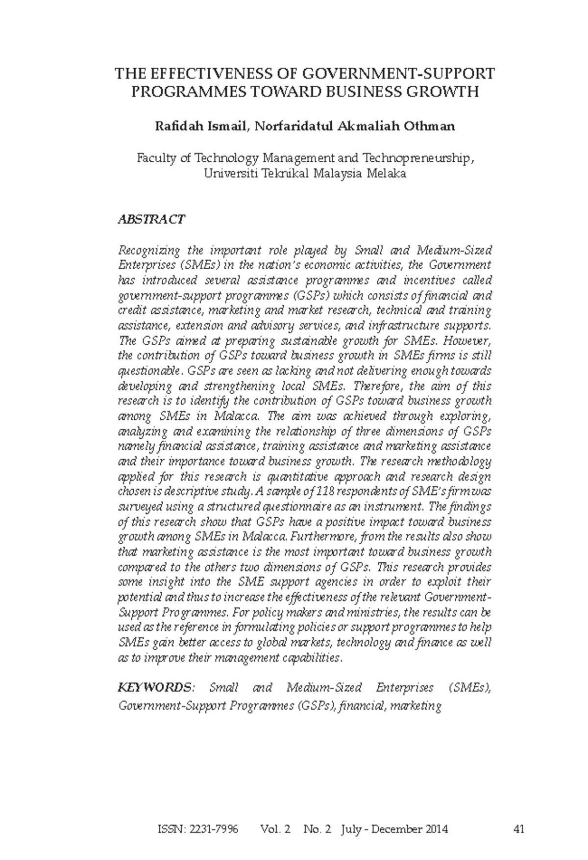 Download - lecture notes - The Effectiveness of Government-Support ...