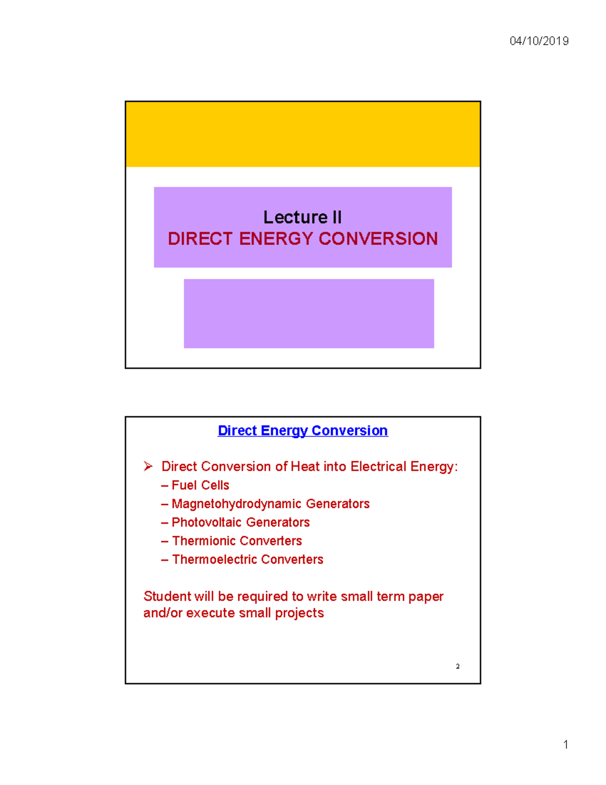Lecture II - MEE 504 - Direct Energy Conversion [Compatibility Mode ...