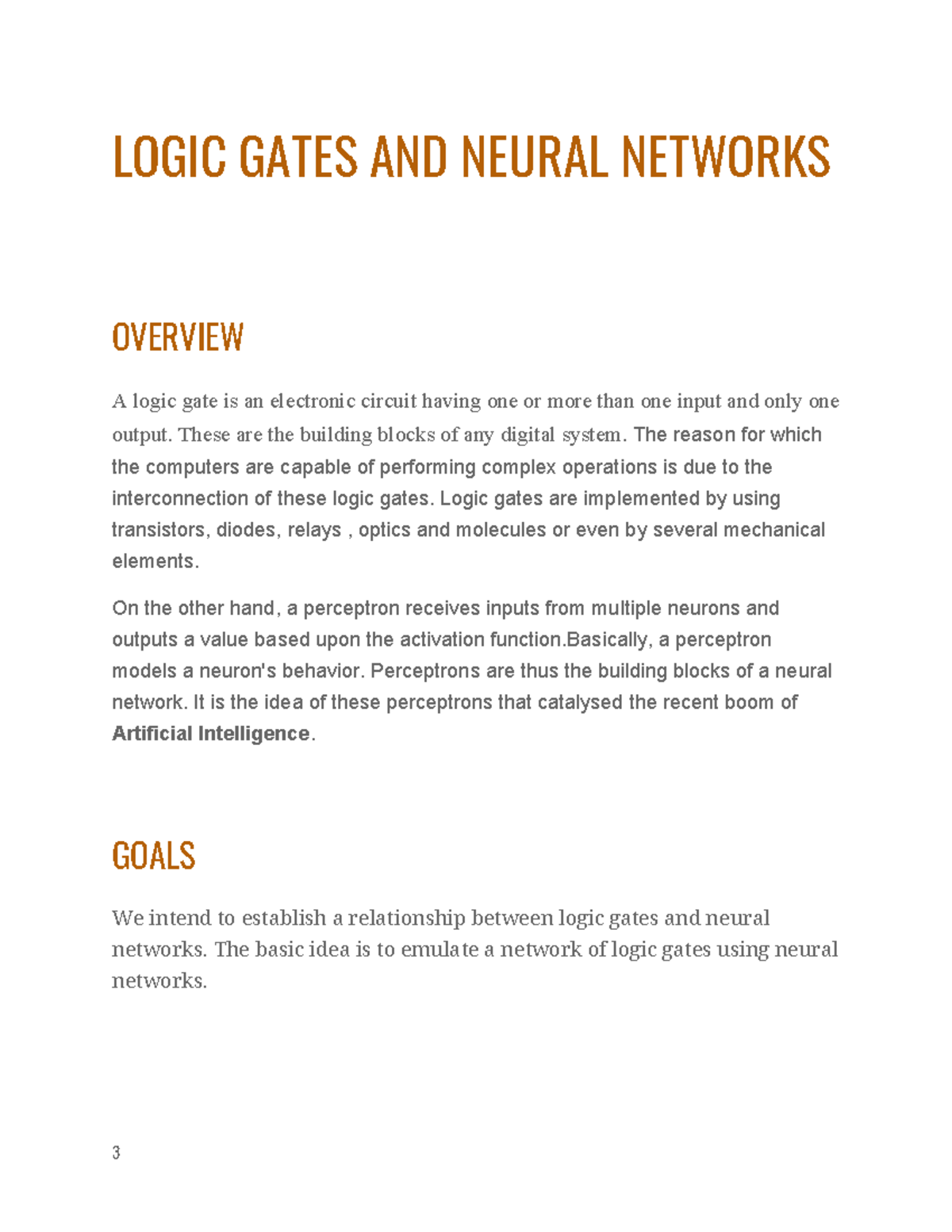 Logical Gates Logic Gates And Neural Networks Overview A Logic Gate