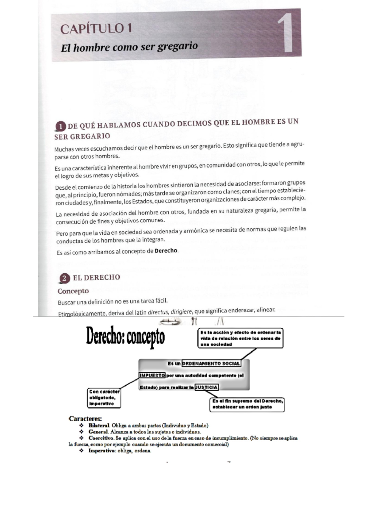 Clase 1 PCP Derecho 5TO 1 - Guía n° 1 texto” El hombre como ser ...